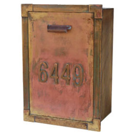 Streetscape Locking Courtyard Column Mailbox Copper Finish SI-176L - Go ...