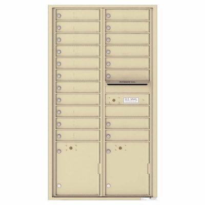 Front Loading Commercial Mailbox with 19 Tenant Compartments and 2 ...