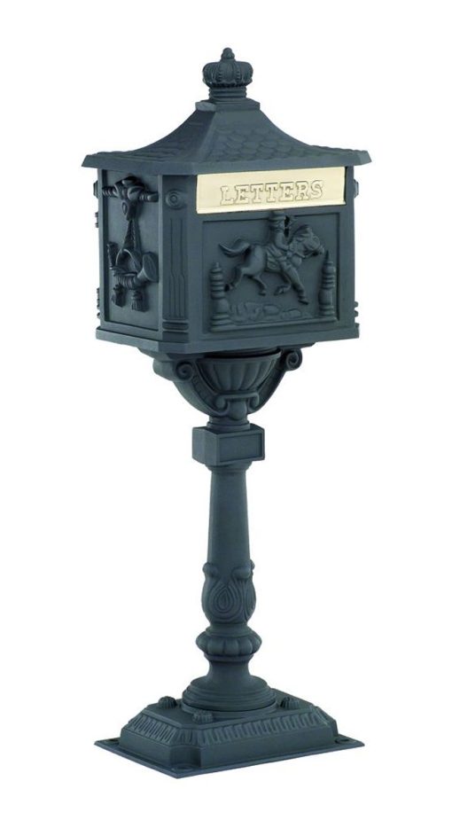 Amco Locking Victorian Mailbox with Pedestal - Go Mailboxes