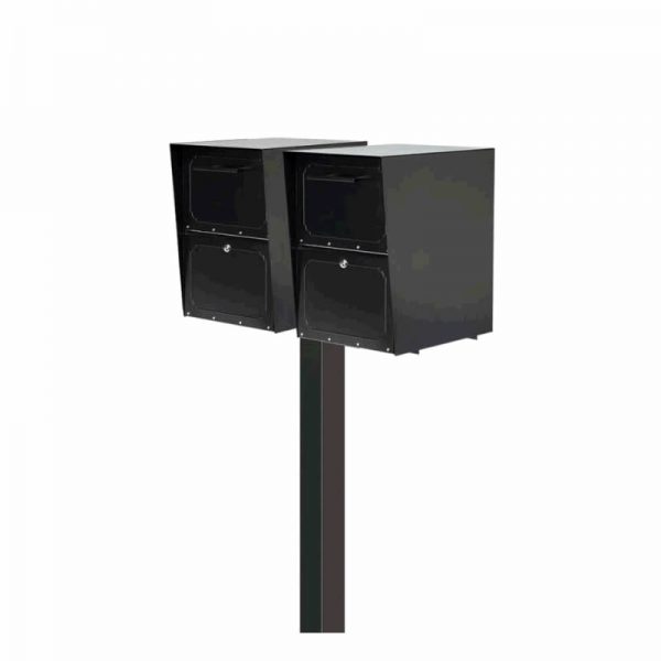 Double Mailbox 2 Mailboxes with Post