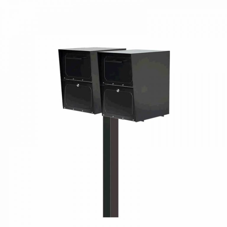 Double Mailbox 2 Mailboxes with Post